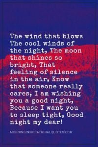 Beautiful Good Night Poems For Friends & Family With Images