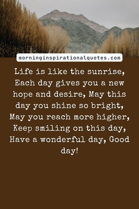 Inspirational Good Day Messages