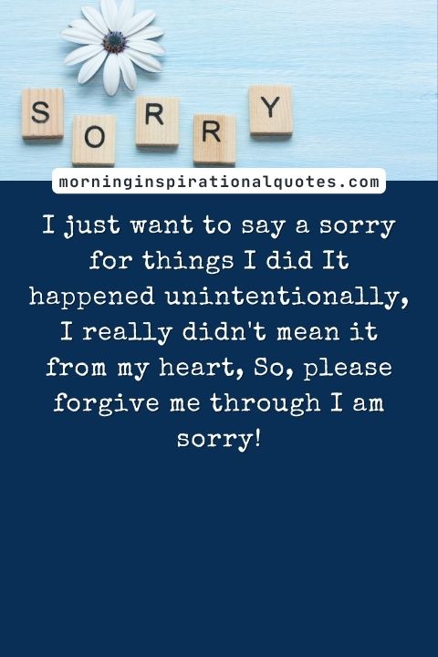 I Am Sorry messages