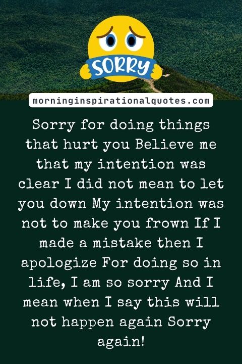 I Am Sorry messages