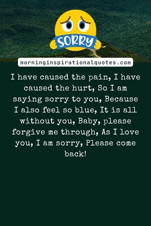 Sorry Poems For Him